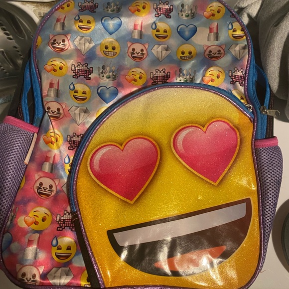 Emoji | Other | Emoji Backpack With Heart Eyes | Poshmark